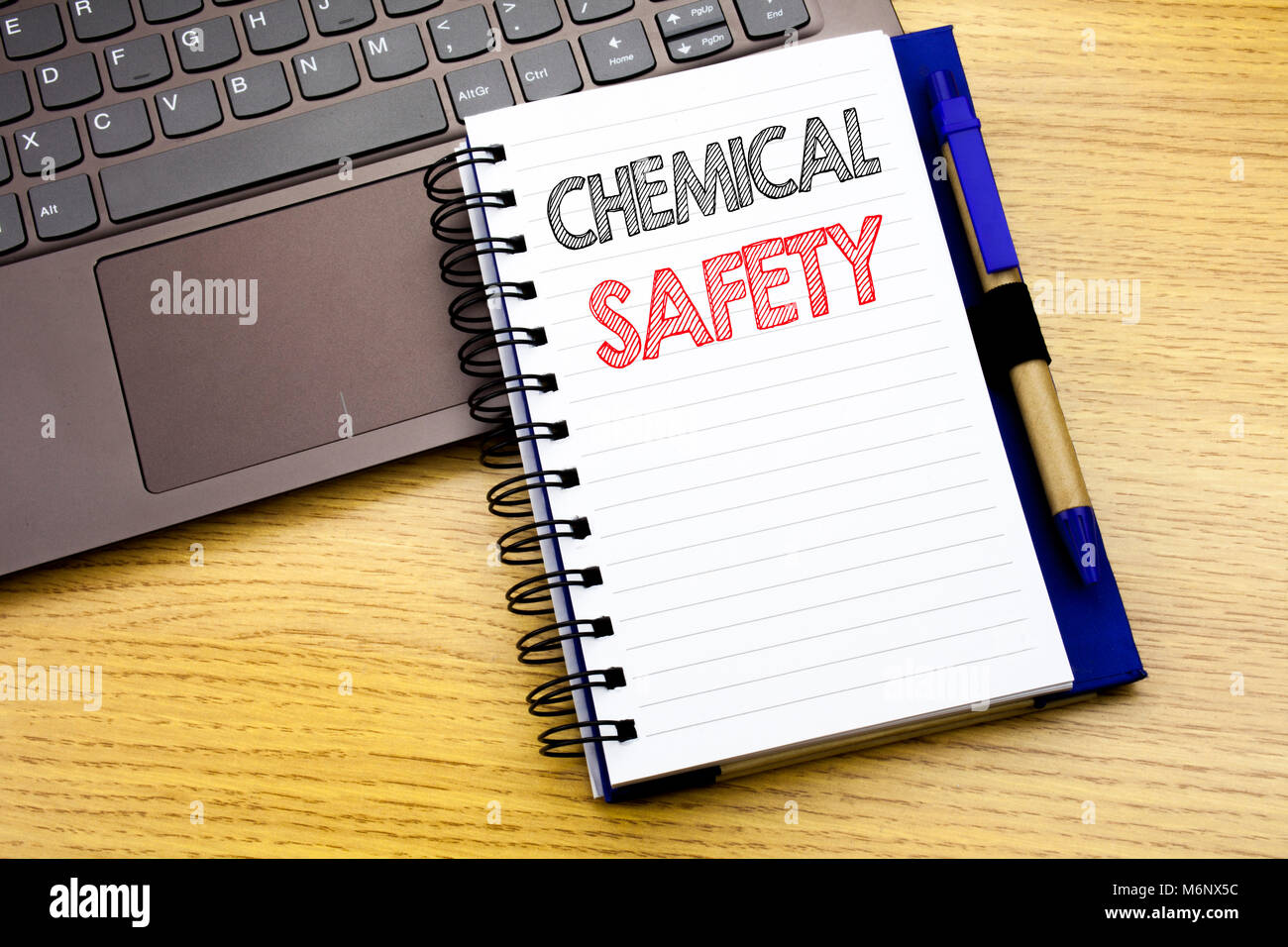 Writing text showing Chemical Safety. Business concept for Hazard ...