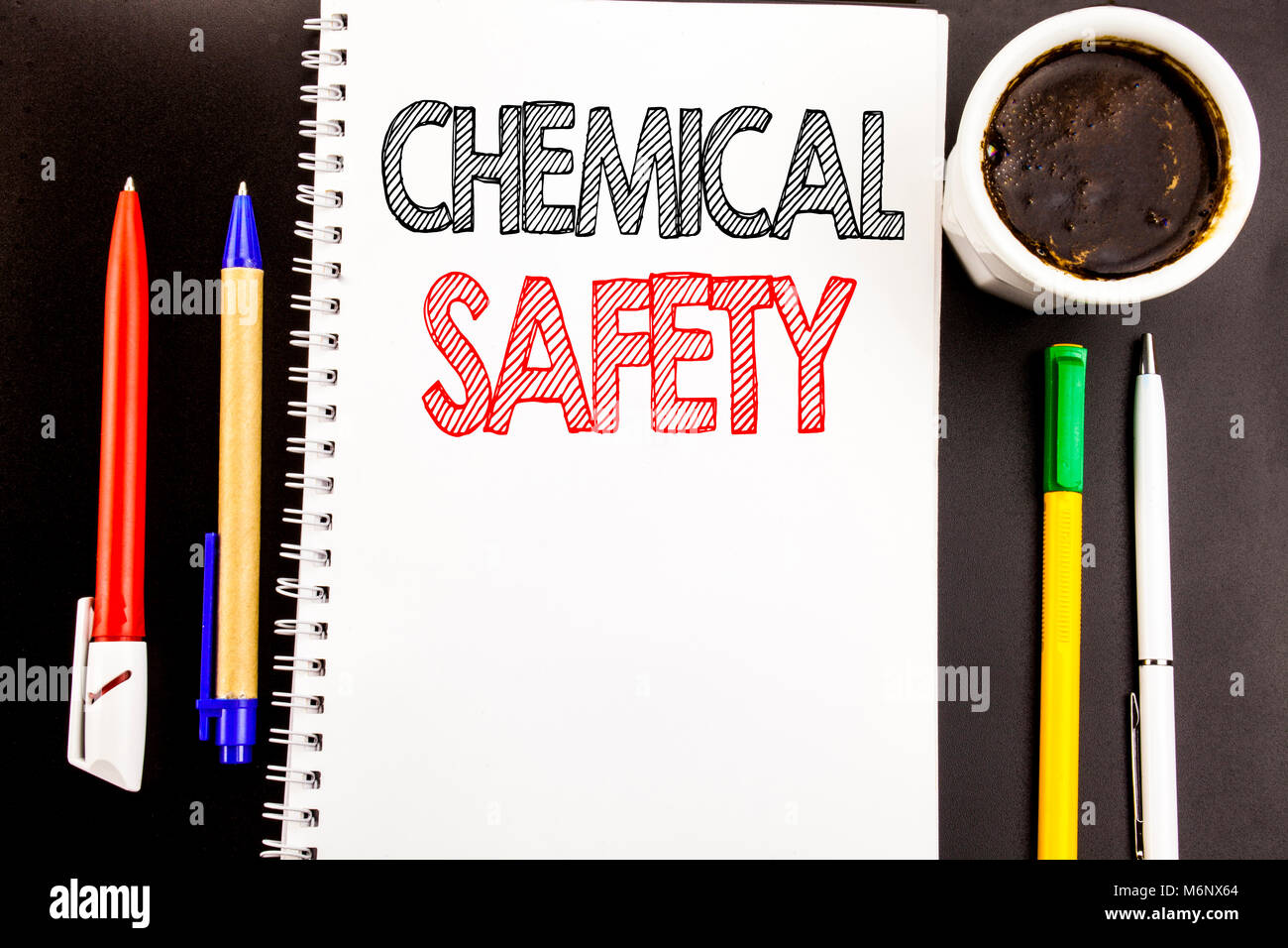 Writing text showing Chemical Safety. Business concept for Hazard ...