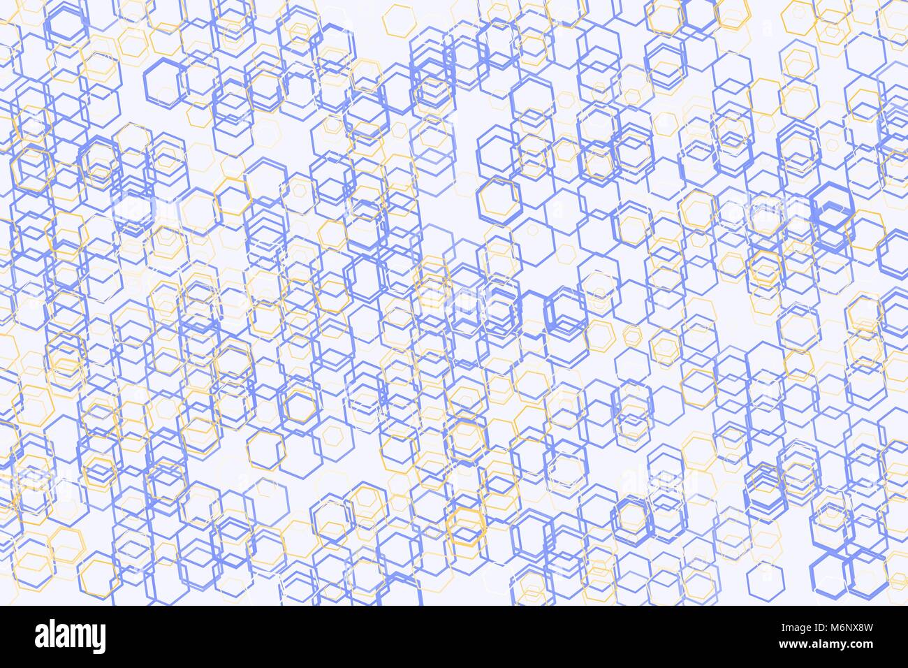 Color Abstract Hexagon Pattern Generative Art Background Vector Illustration Graphic Stock