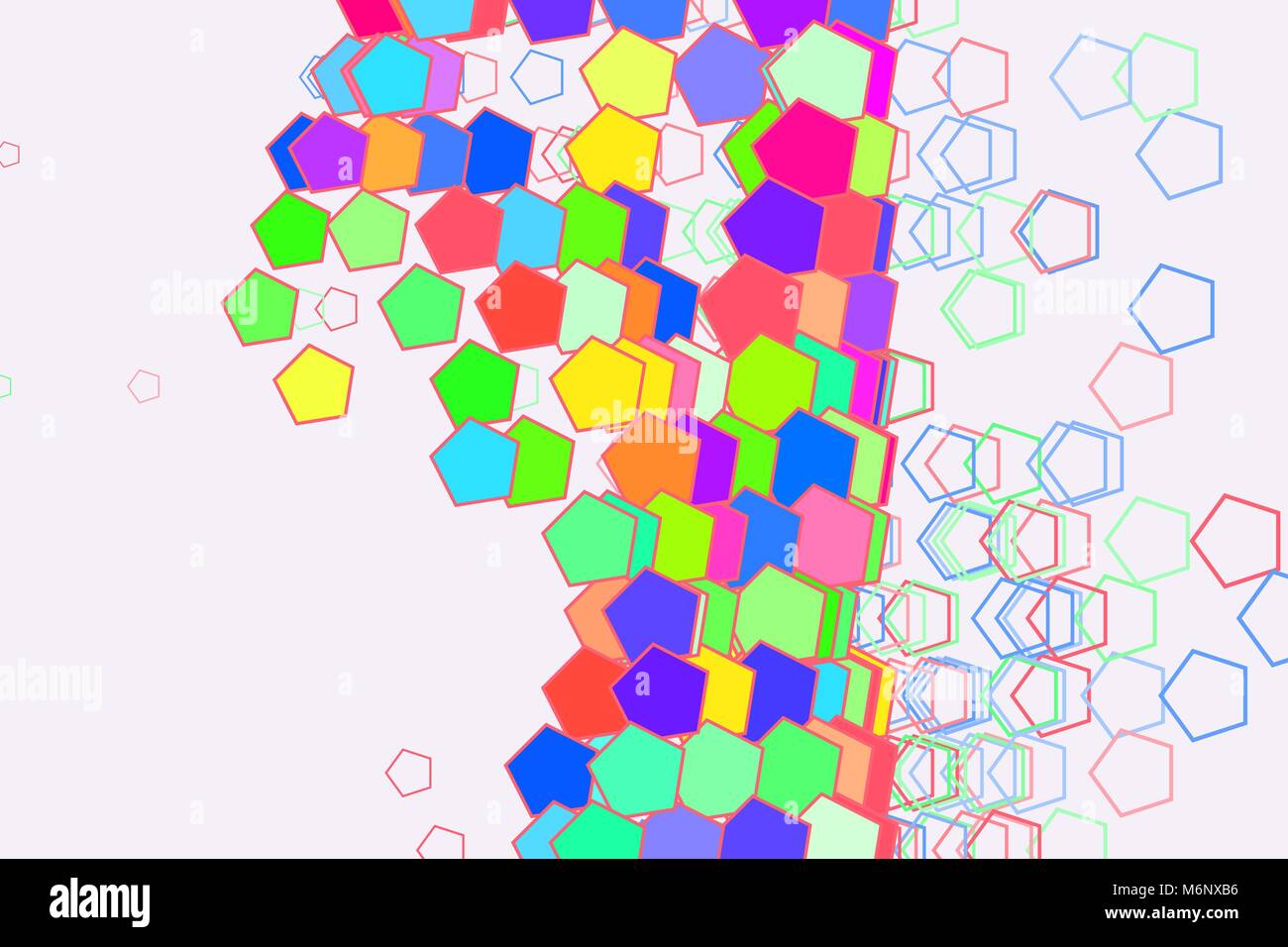 Shape of pentagon, abstract background pattern. Vector illustration ...