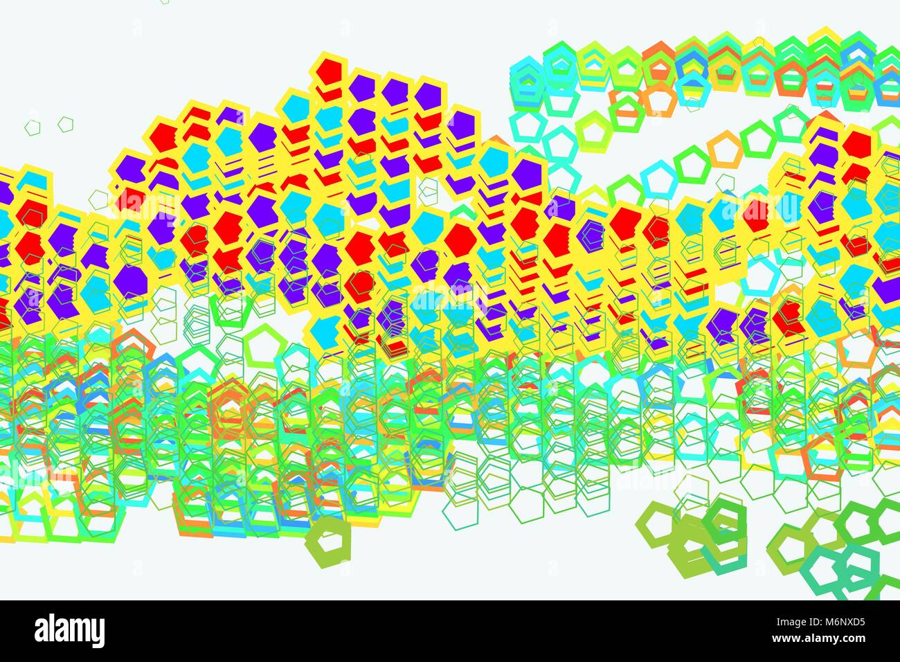 Abstract background with shape of pentagon pattern. Vector illustration ...