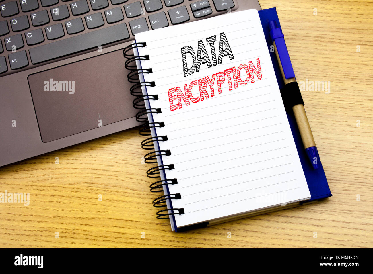 Writing text showing Data Encryption. Business concept for Information ...