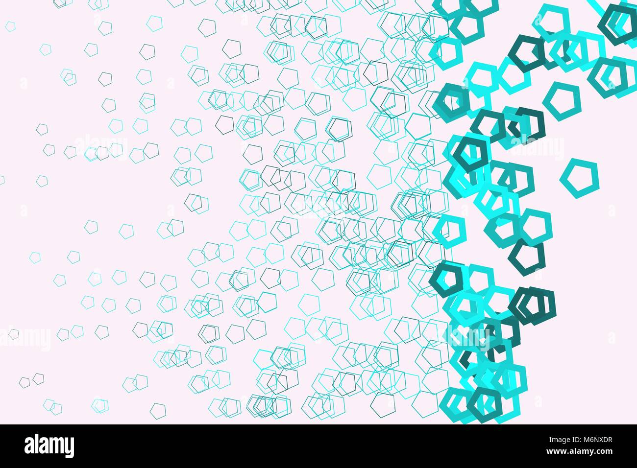 Color abstract pentagon pattern generative art background. Vector ...