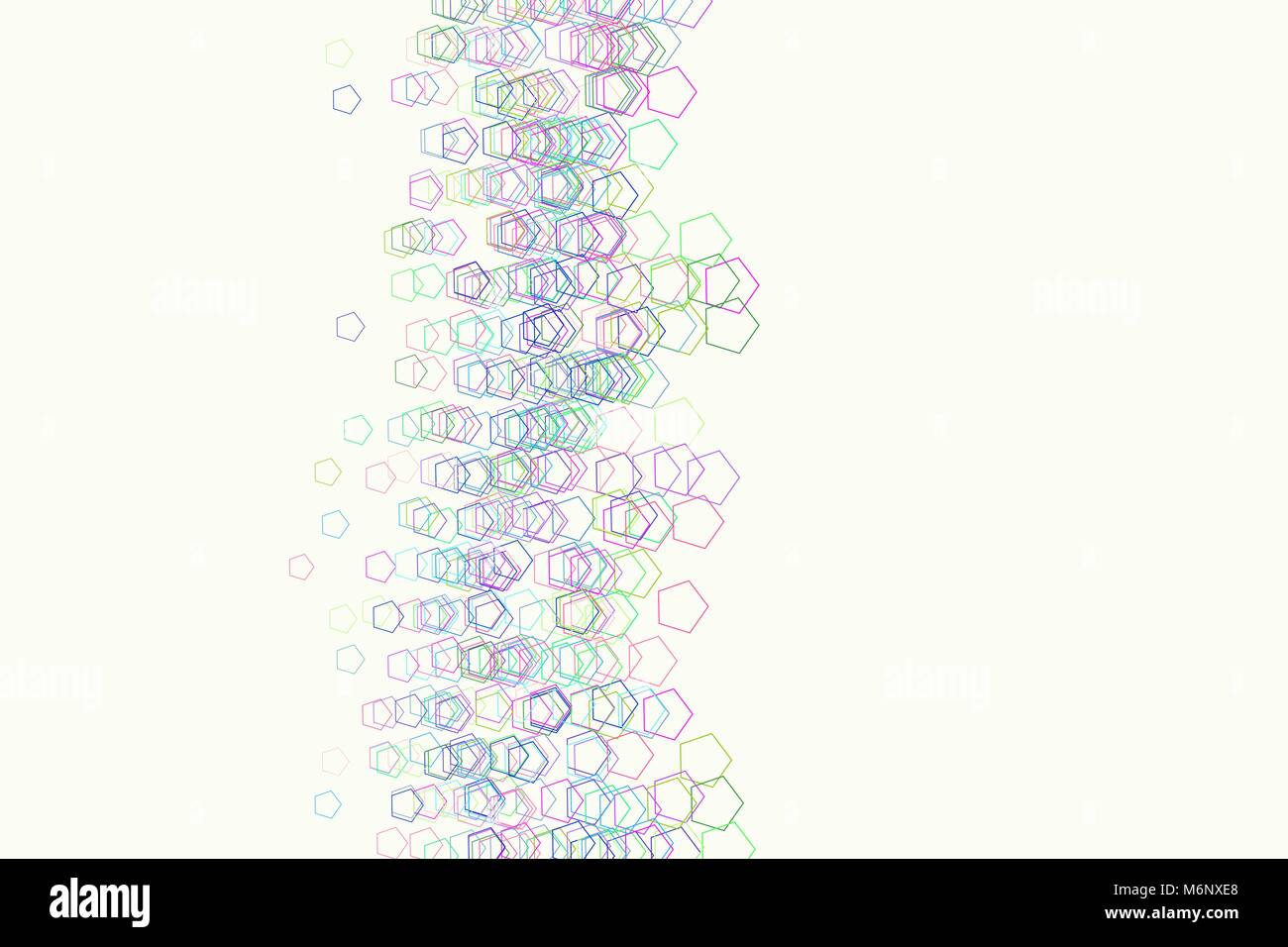 Abstract background with shape of pentagon pattern. Vector illustration ...