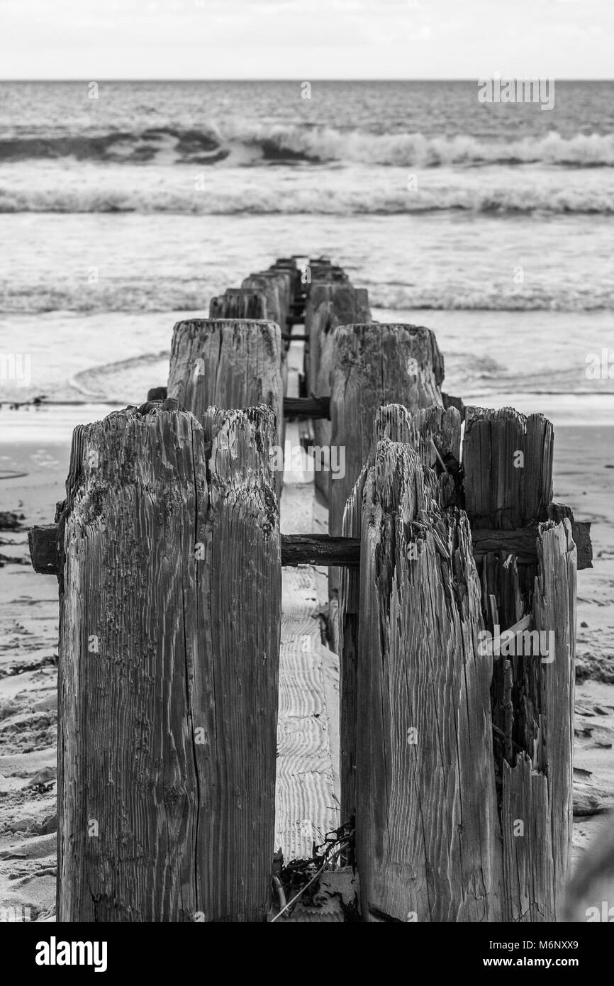 Wood groyne hi-res stock photography and images - Alamy