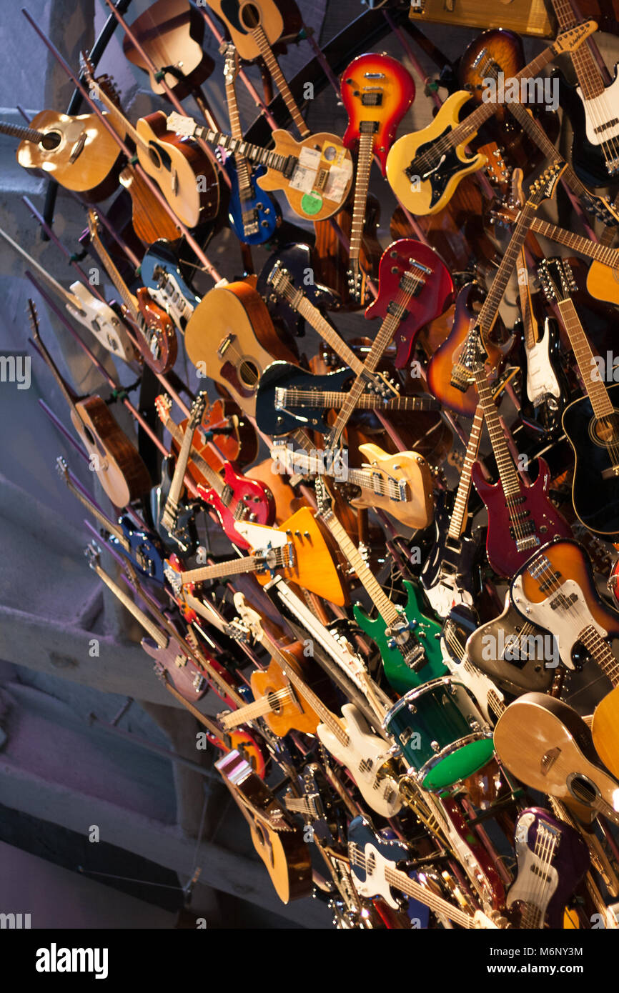 Musical instrument art exhibit Stock Photo - Alamy