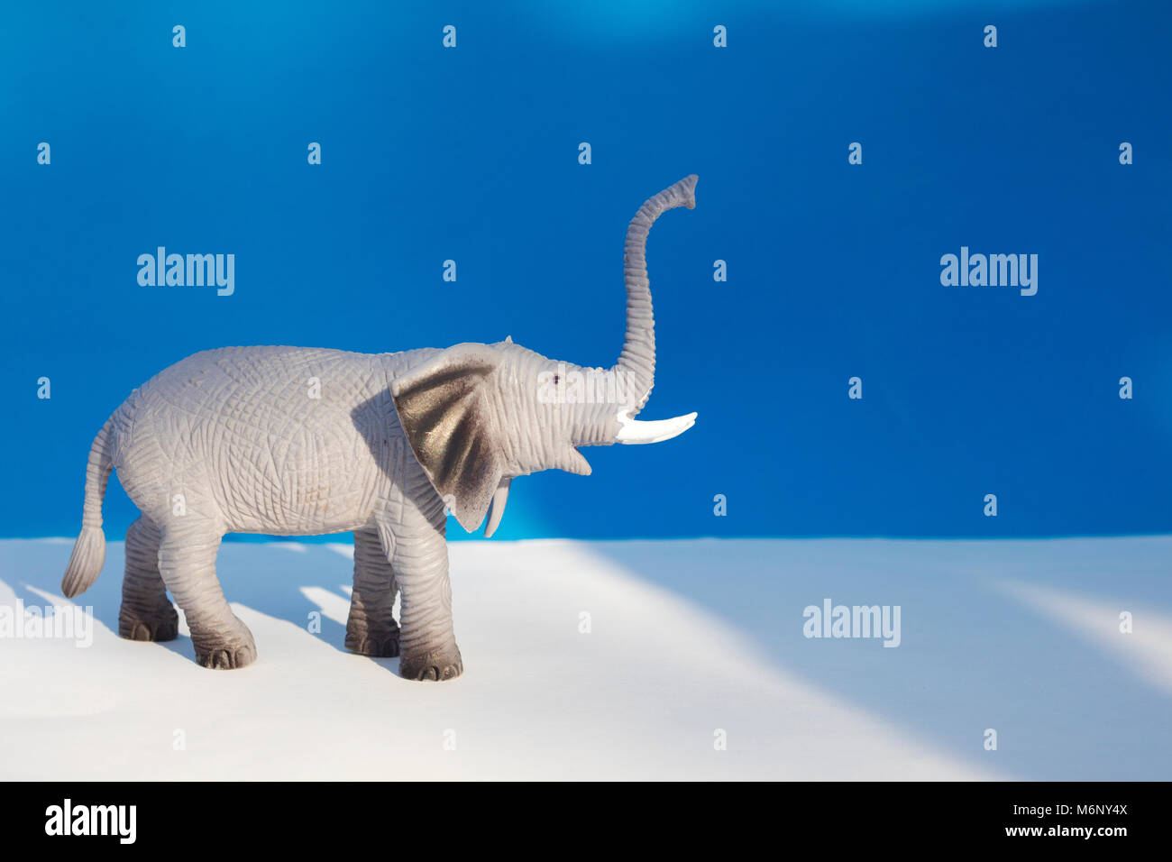 African elephant figurine made of plastic Stock Photo - Alamy