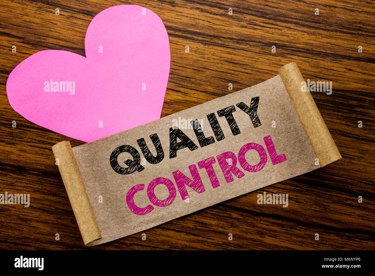 Writing text showing Quality Control. Business concept for Improvement ...