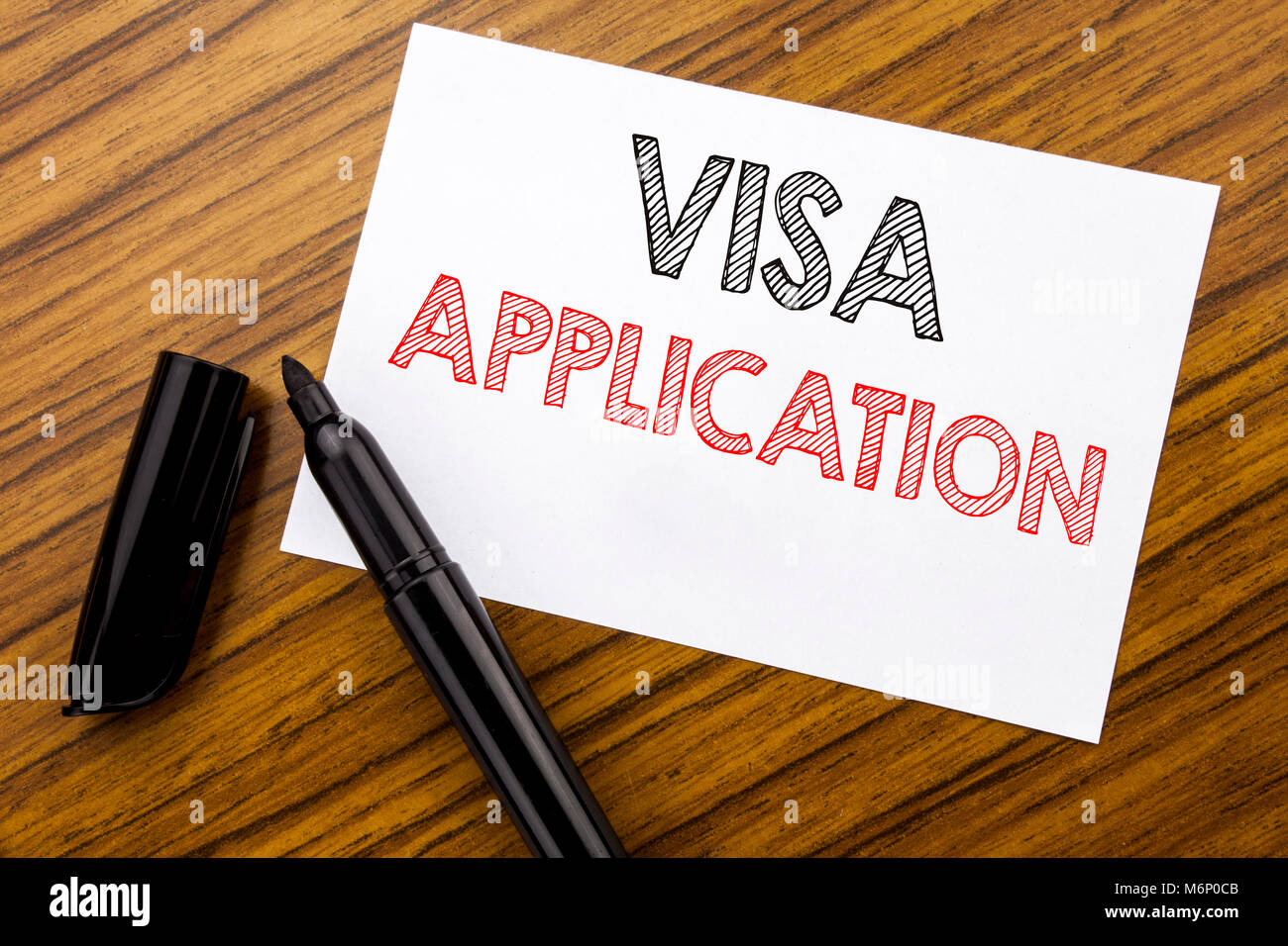 Writing text showing Visa Application. Business concept for Passport ...
