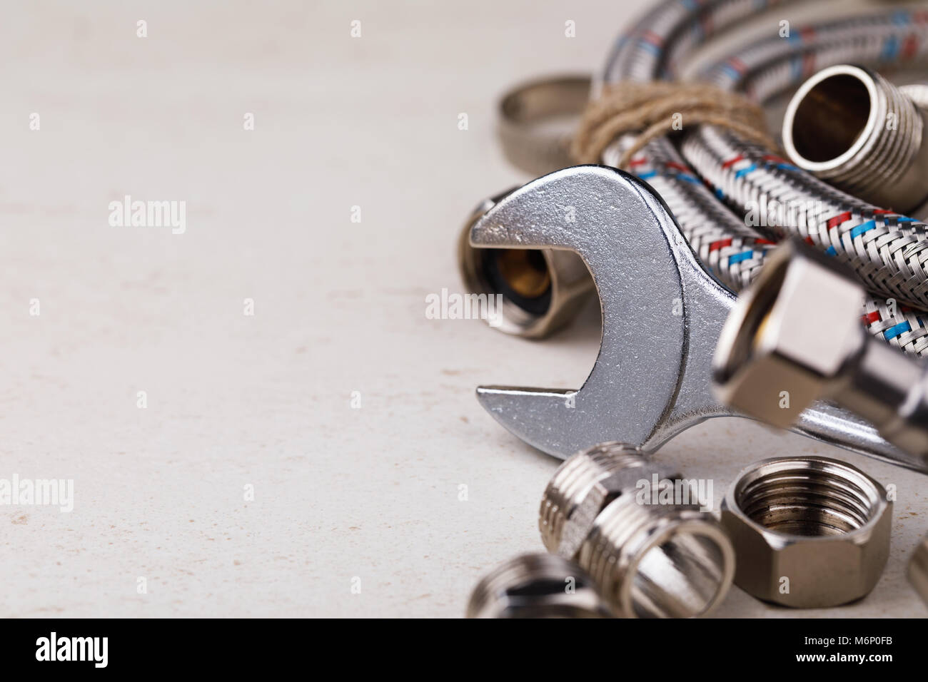 Plumbing tools hi-res stock photography and images - Alamy