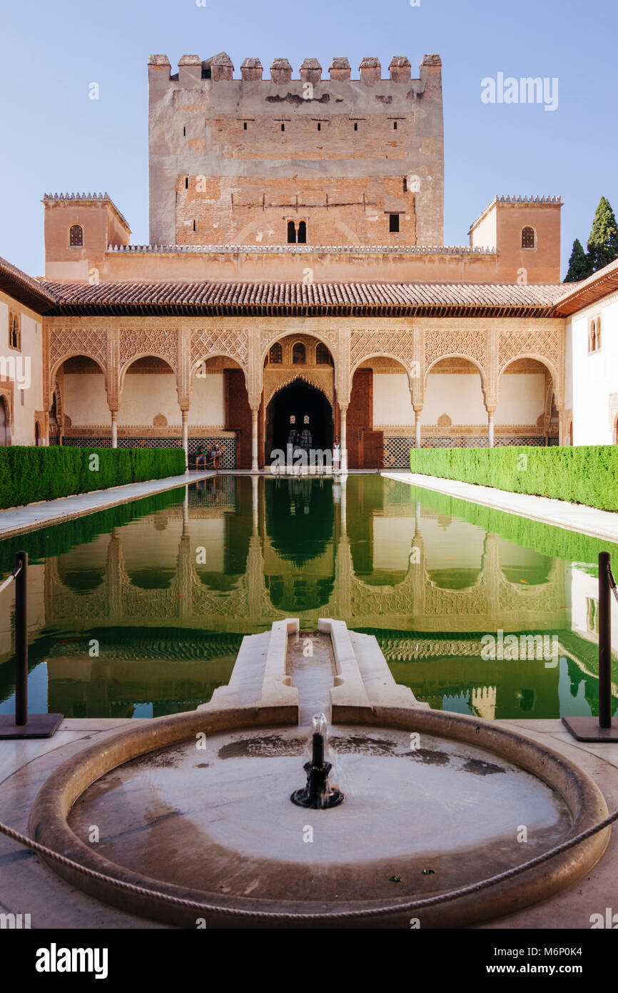Granada, Andalusia, Spain - July 18th, 2010 : Tower of Comares and ...