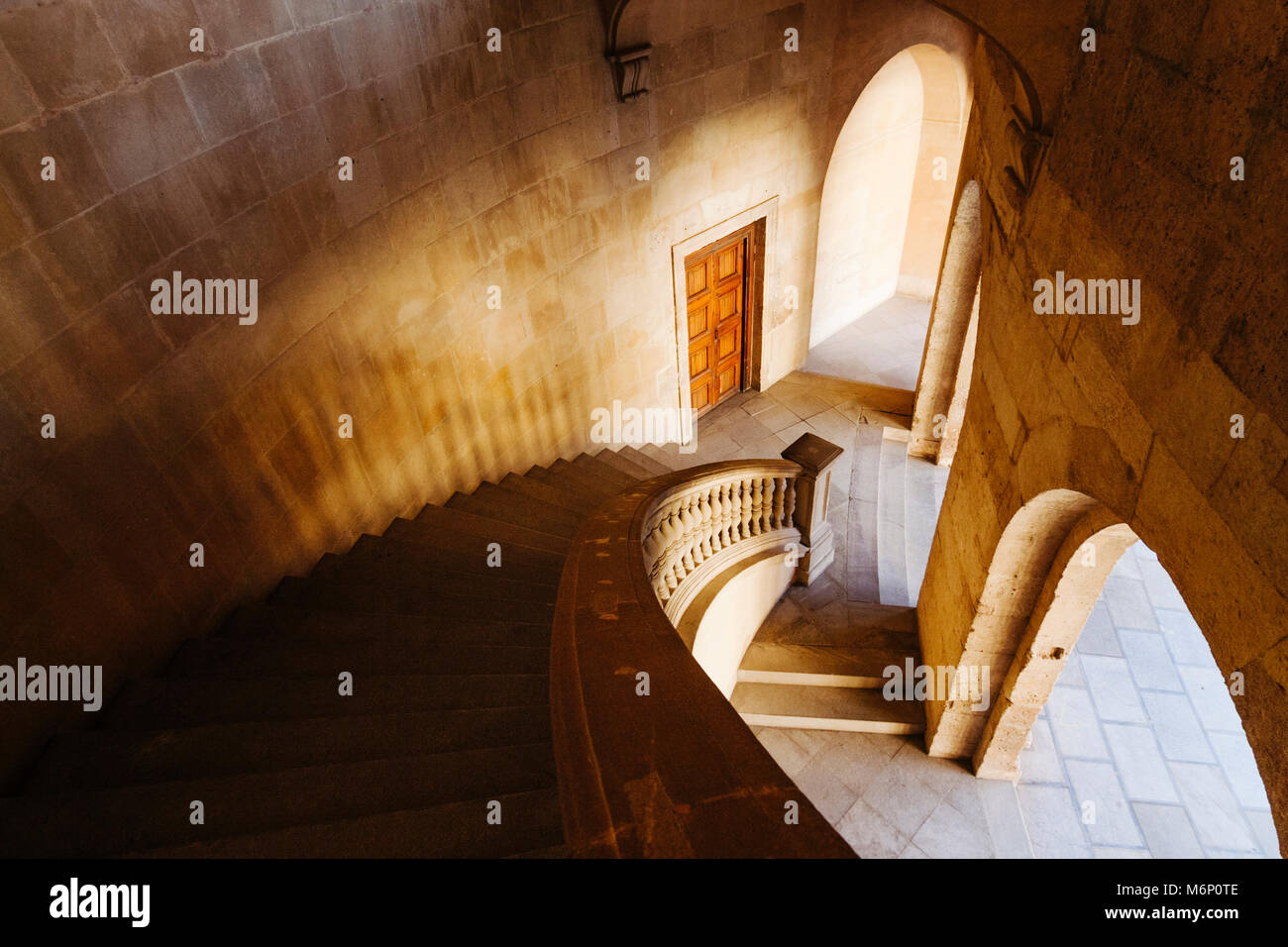 Alhambra palace granada spain staircase hi-res stock photography and ...