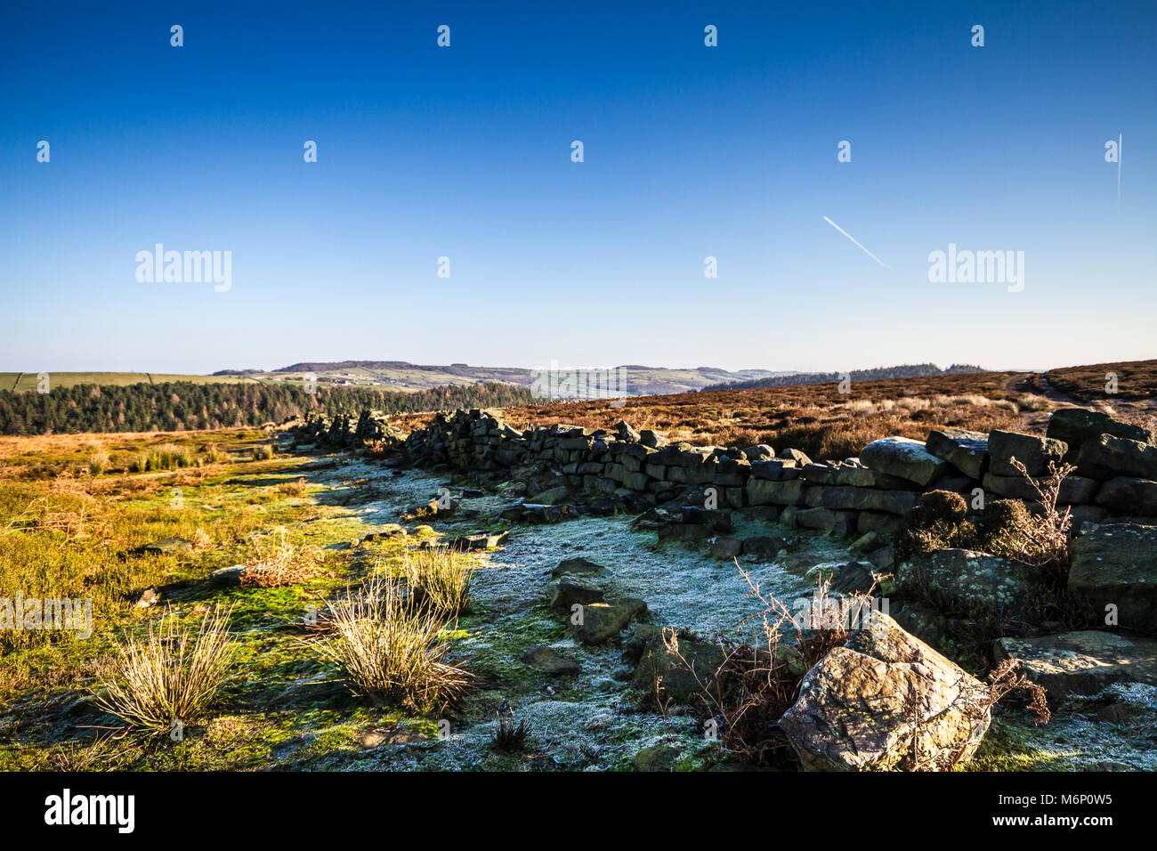 Rugged moors above Langsett Reservoir Stock Photo - Alamy