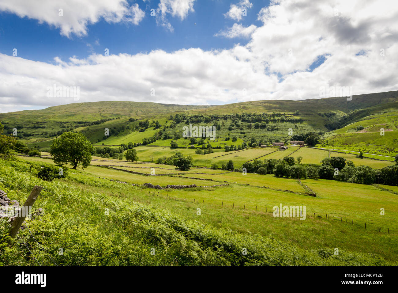Beautiful walks and view across Langstrothdale in the Yorkshire Dales ...