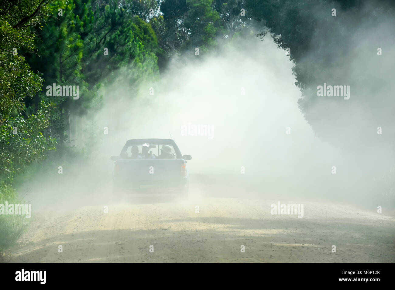Car in cloud dust hi-res stock photography and images - Alamy