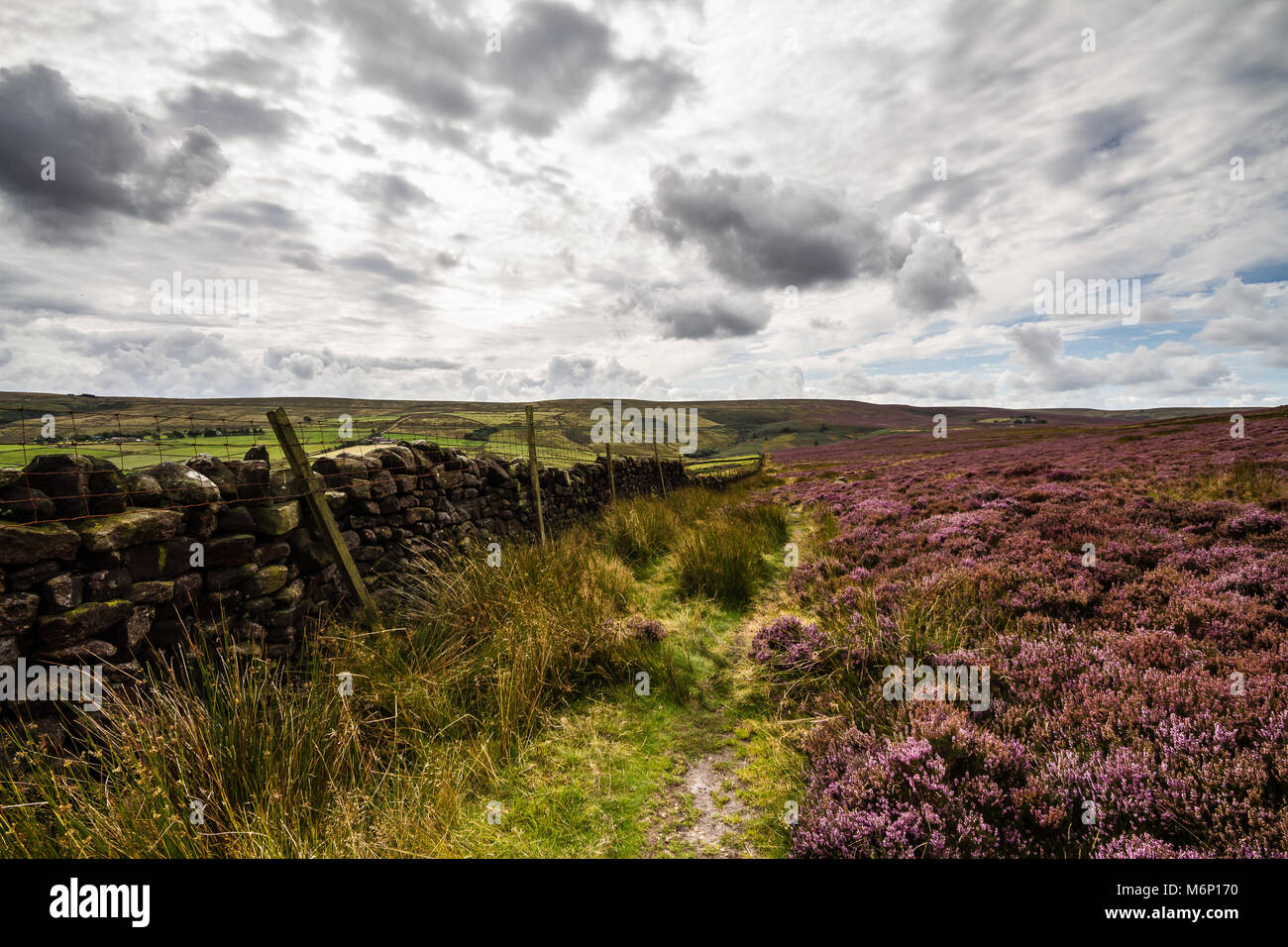 Moorland above Haworth, Bronte Country Stock Photo - Alamy