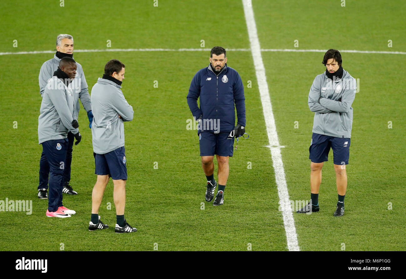 FC Porto manager Sergio Conceicao during the training session at ...
