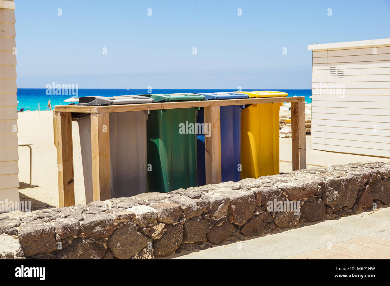 containers for differentiated waste collection Stock Photo - Alamy