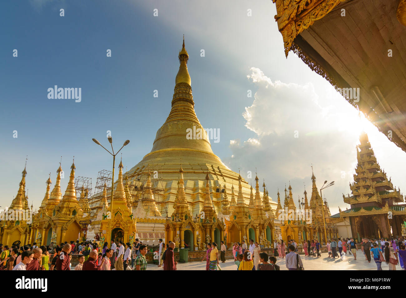 Yangon (Rangoon): Shwedagon Pagoda, , Yangon Region, Myanmar (Burma ...