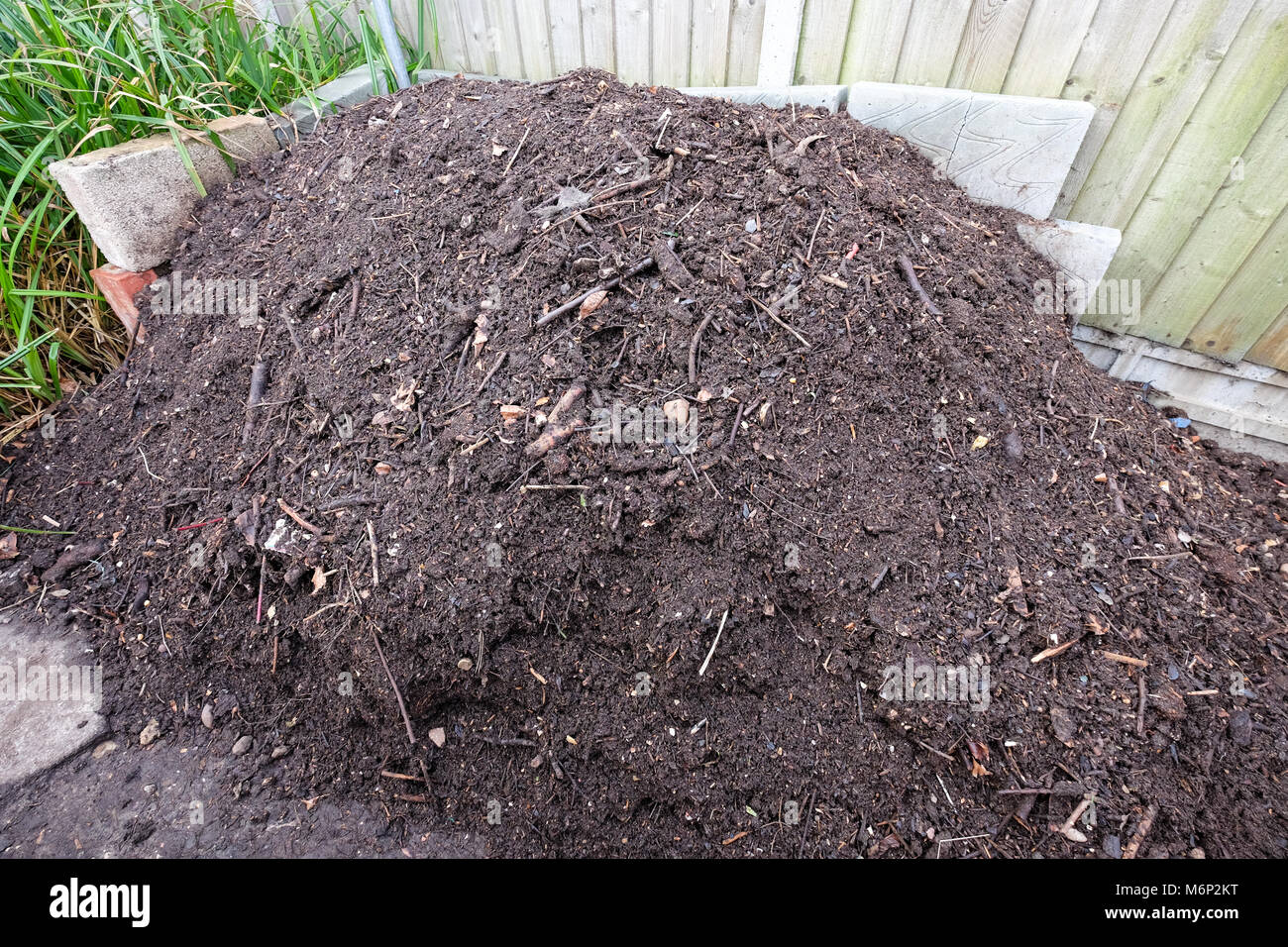 compost ready to be put on the garden Stock Photo - Alamy