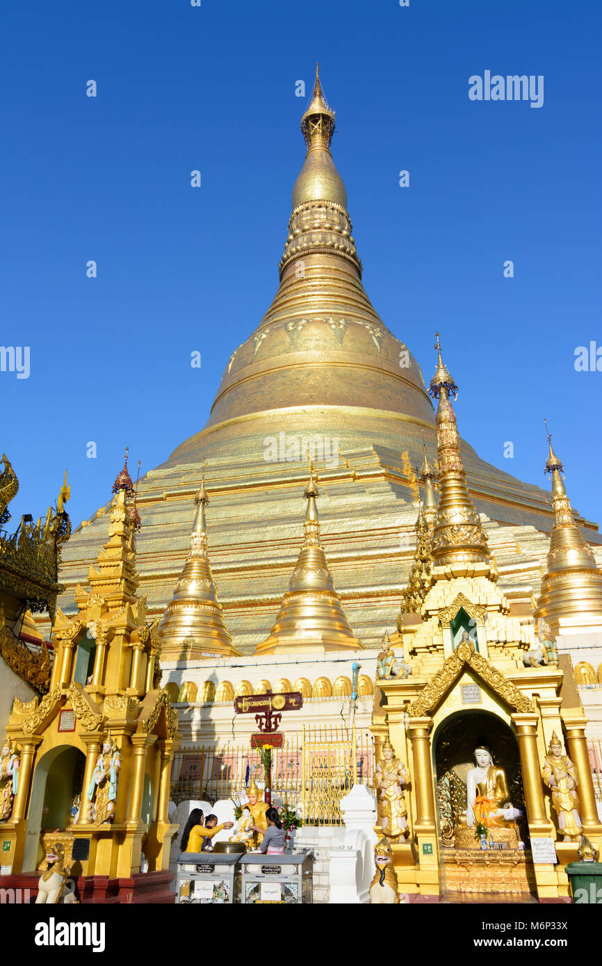 Yangon (Rangoon): Shwedagon Pagoda, , Yangon Region, Myanmar (Burma ...