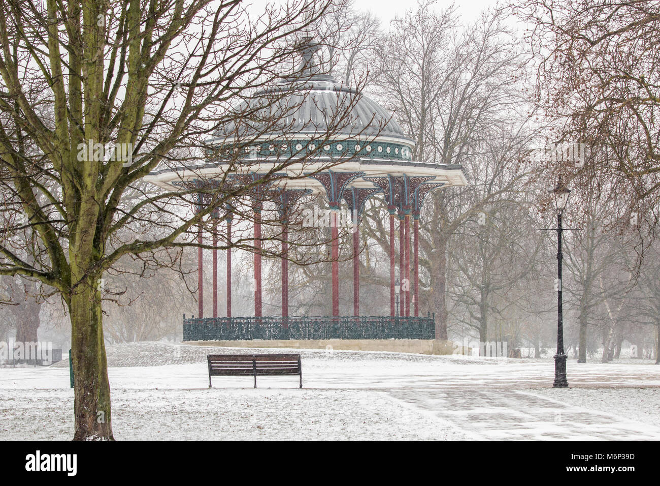 Bandstand covered in snow hi-res stock photography and images - Alamy