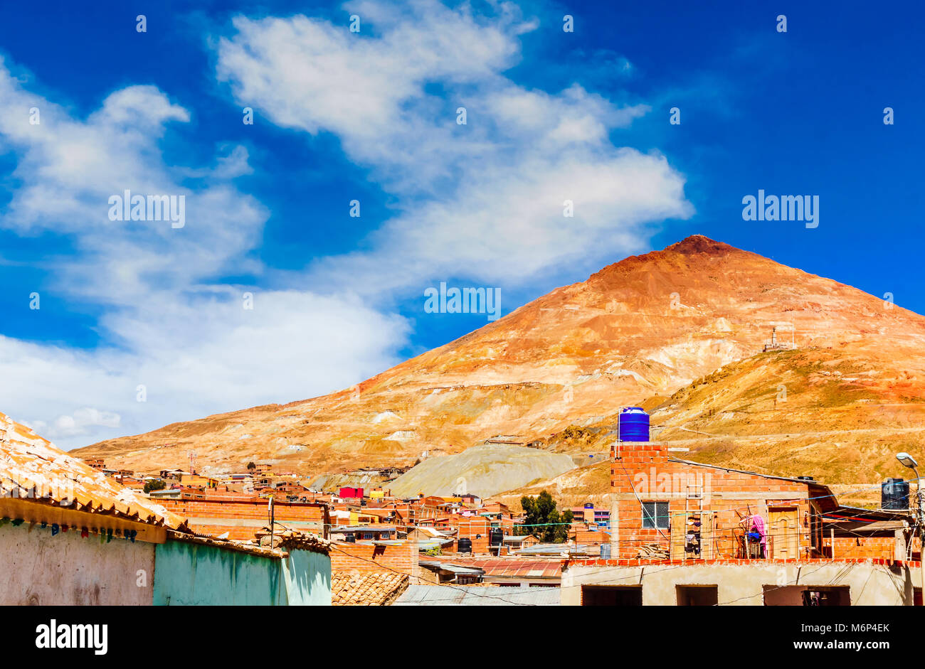 View on copper mine cerro rico Potosi - Bolivia Stock Photo - Alamy