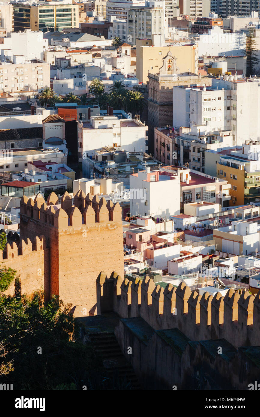 Almeria, Andalusia, Spain : 10th century Moorish Alcazaba castle and ...