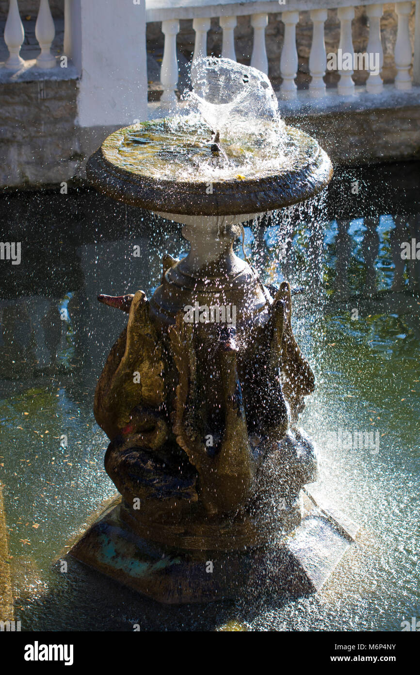fountain with sculptures of geese Stock Photo - Alamy
