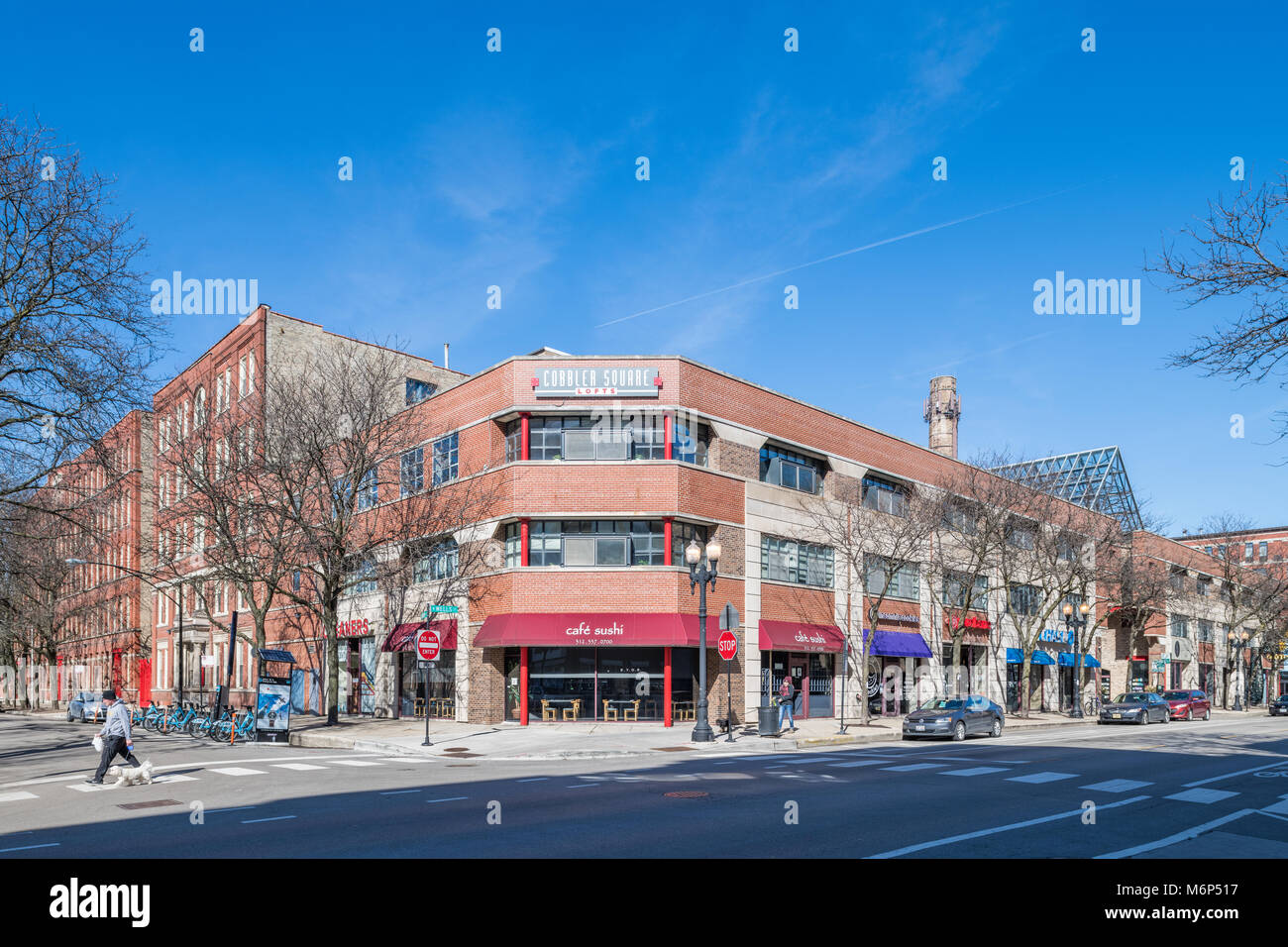 Cobbler Square Loft complex in the Old Town Neighborhood Stock Photo ...