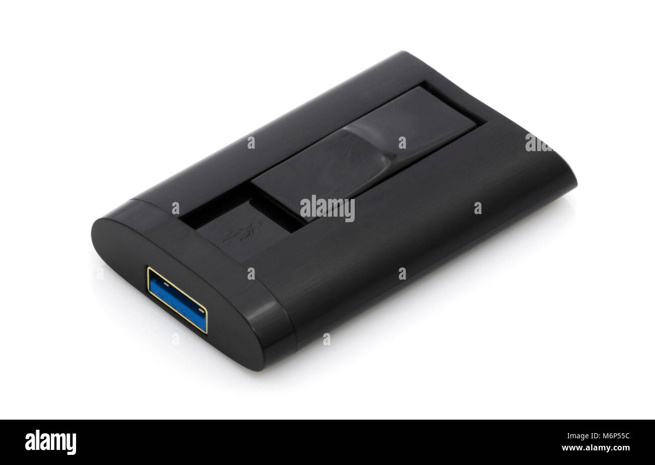black card reader on white background Stock Photo - Alamy