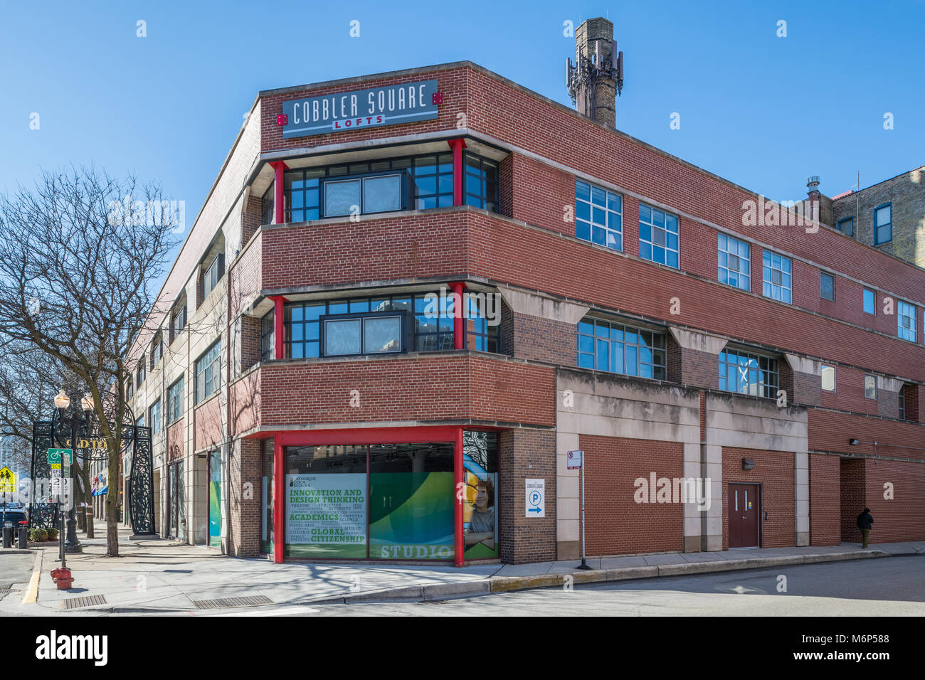Cobbler Square Loft complex in the Old Town Neighborhood Stock Photo ...