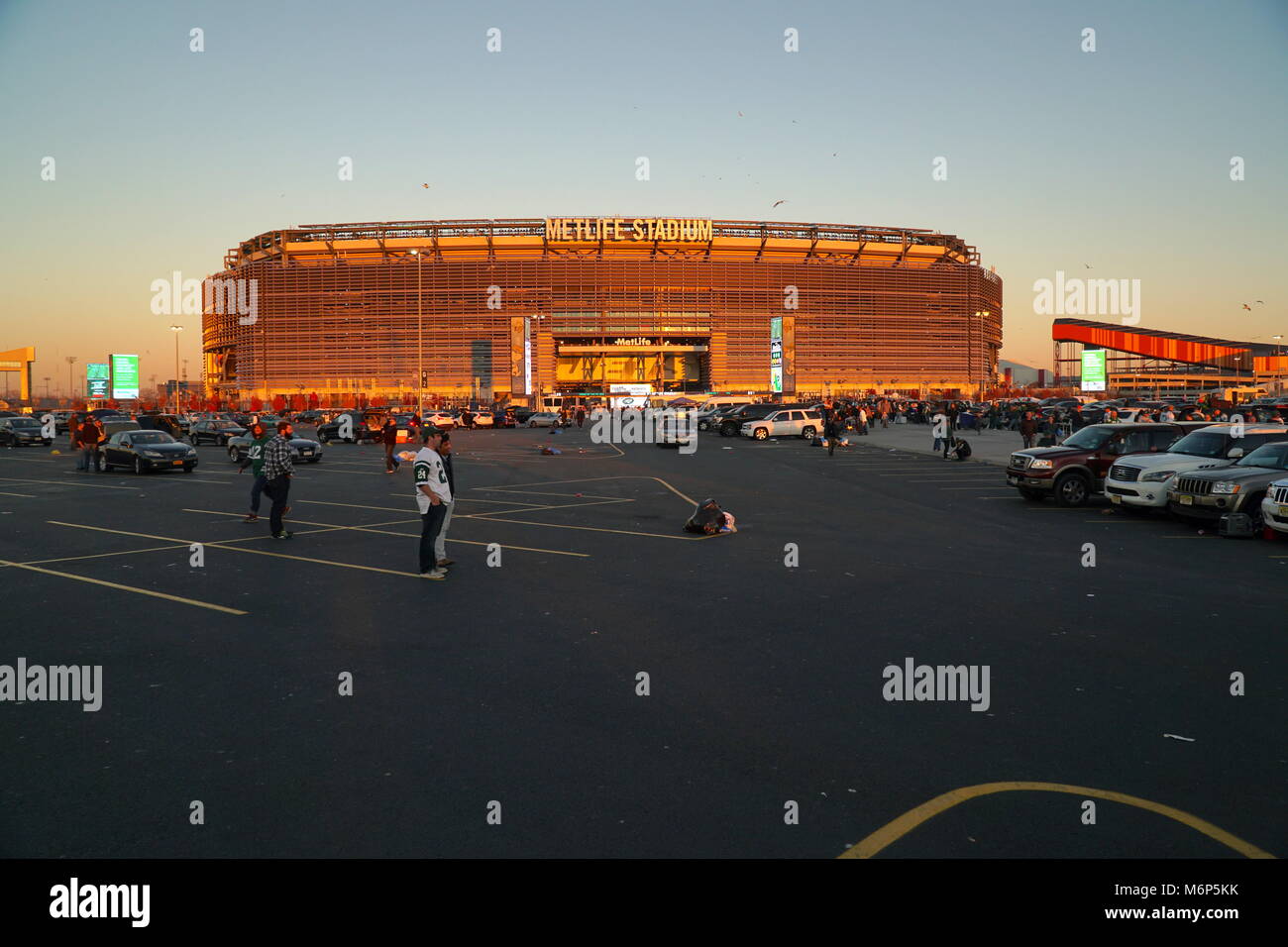 East Rutherford, New Jersey - November 2016: Metlife Stadium at sunset ...
