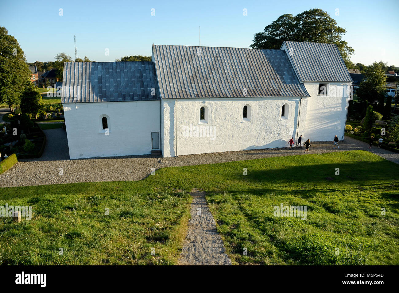 Romanesque Jelling kirke (church) built in 1100. The royal seat of ...