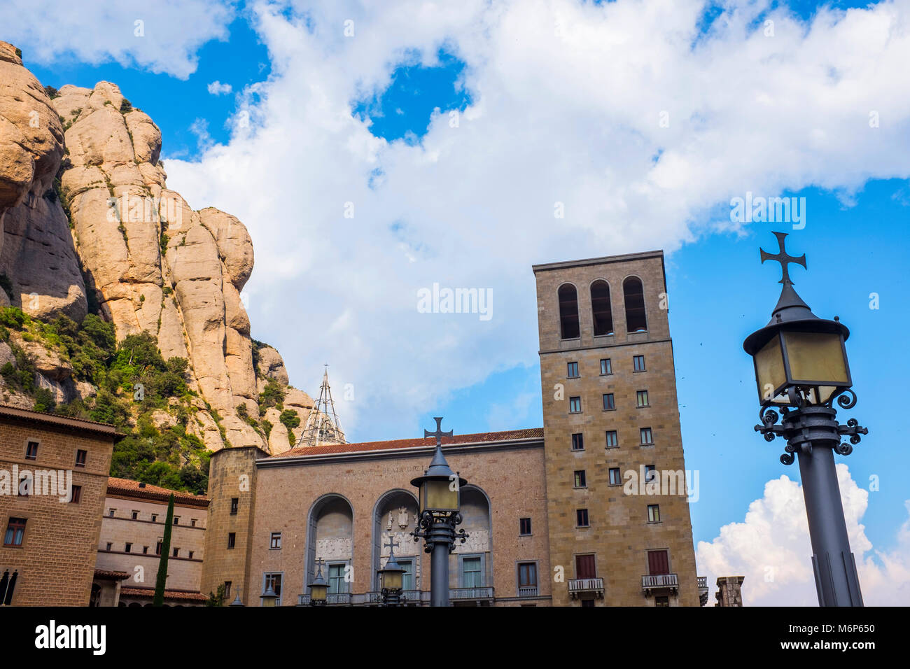 Santa Maria de Montserrat Abbey Sant Maria, de Montserrat, Catalonia ...