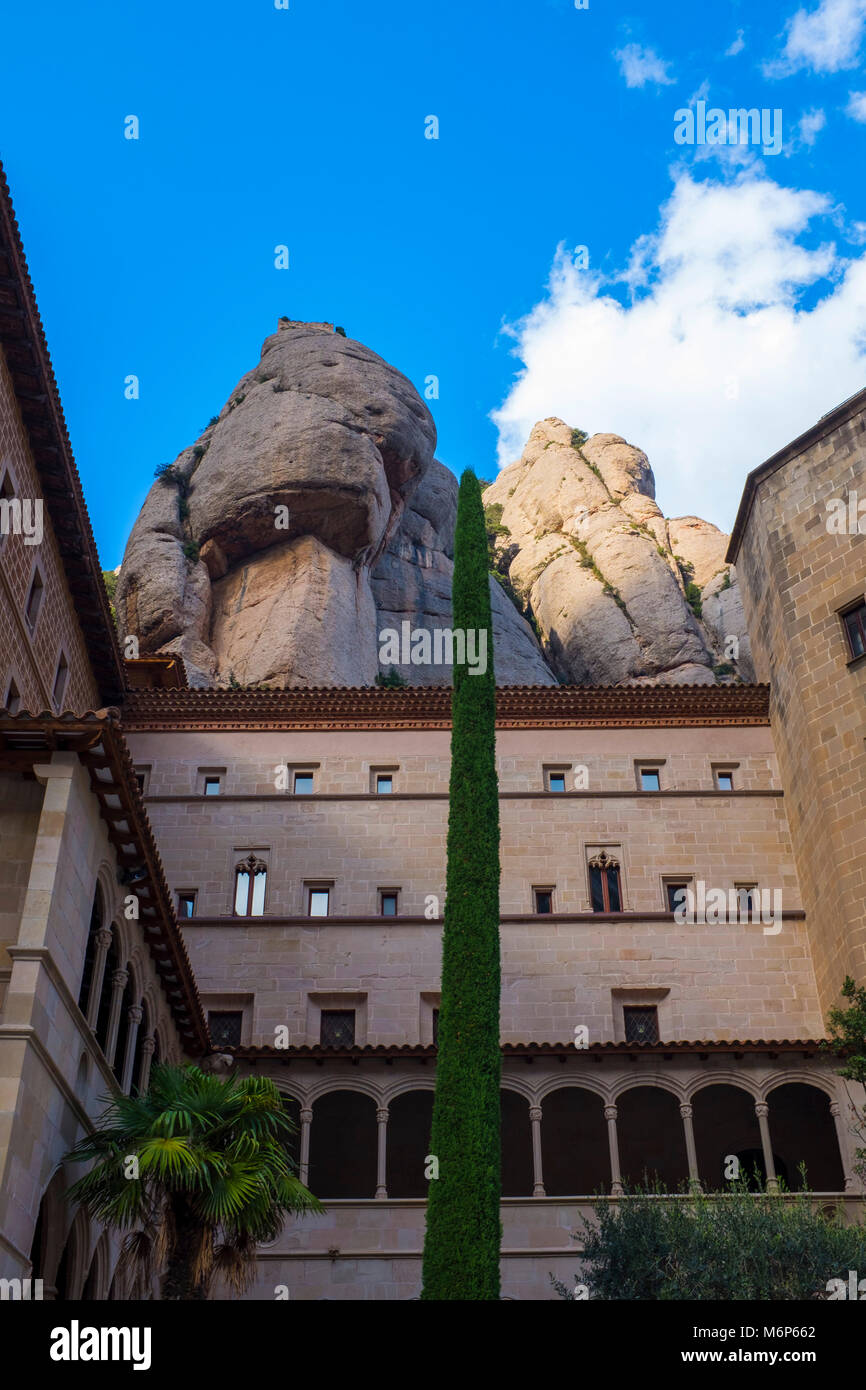 Santa Maria de Montserrat Abbey Sant Maria, de Montserrat, Catalonia ...