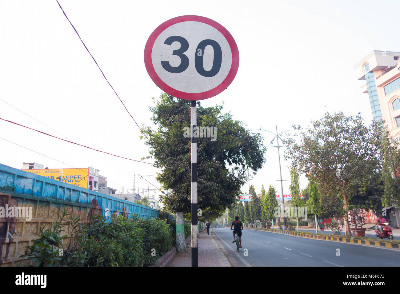 Speed limit signs in Hyderabad,India Stock Photo - Alamy