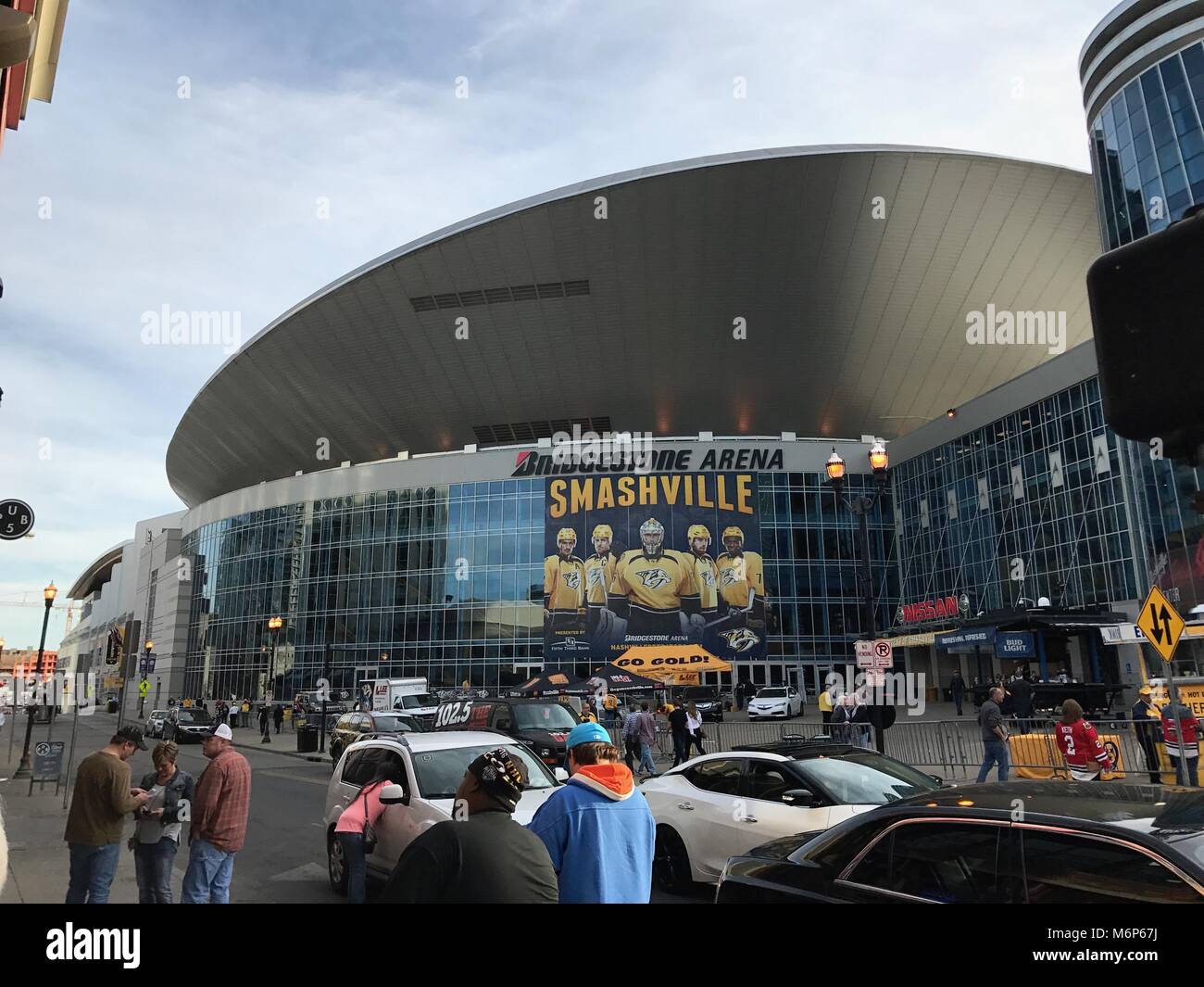 Nashville Tennessee - Circa 2017: Bridgestone Arena in downtown. All ...