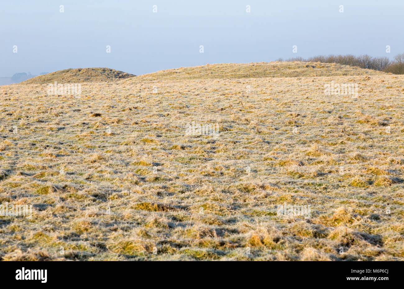 Bronze Age bowl barrow on Windmill Hill, a Neolithic causewayed ...