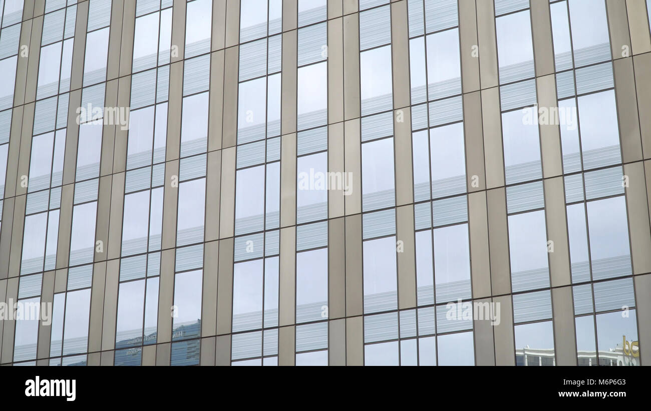 Modern office building exterior establishing photo outside day time ...