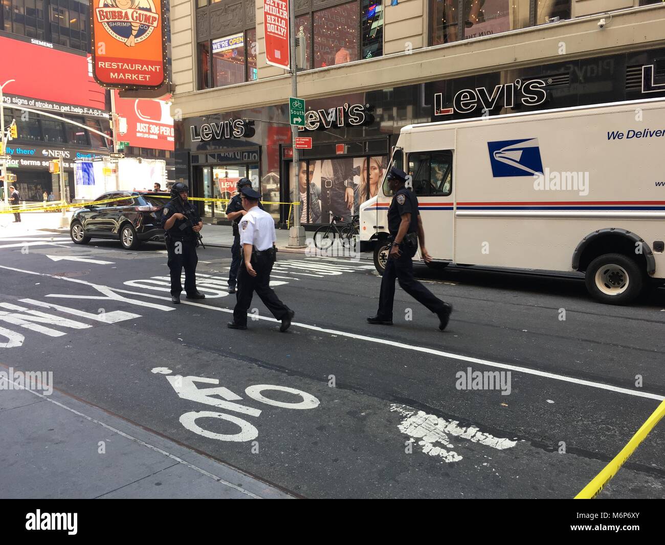 New York City - May 2017: Times Square car accident kills and injures ...