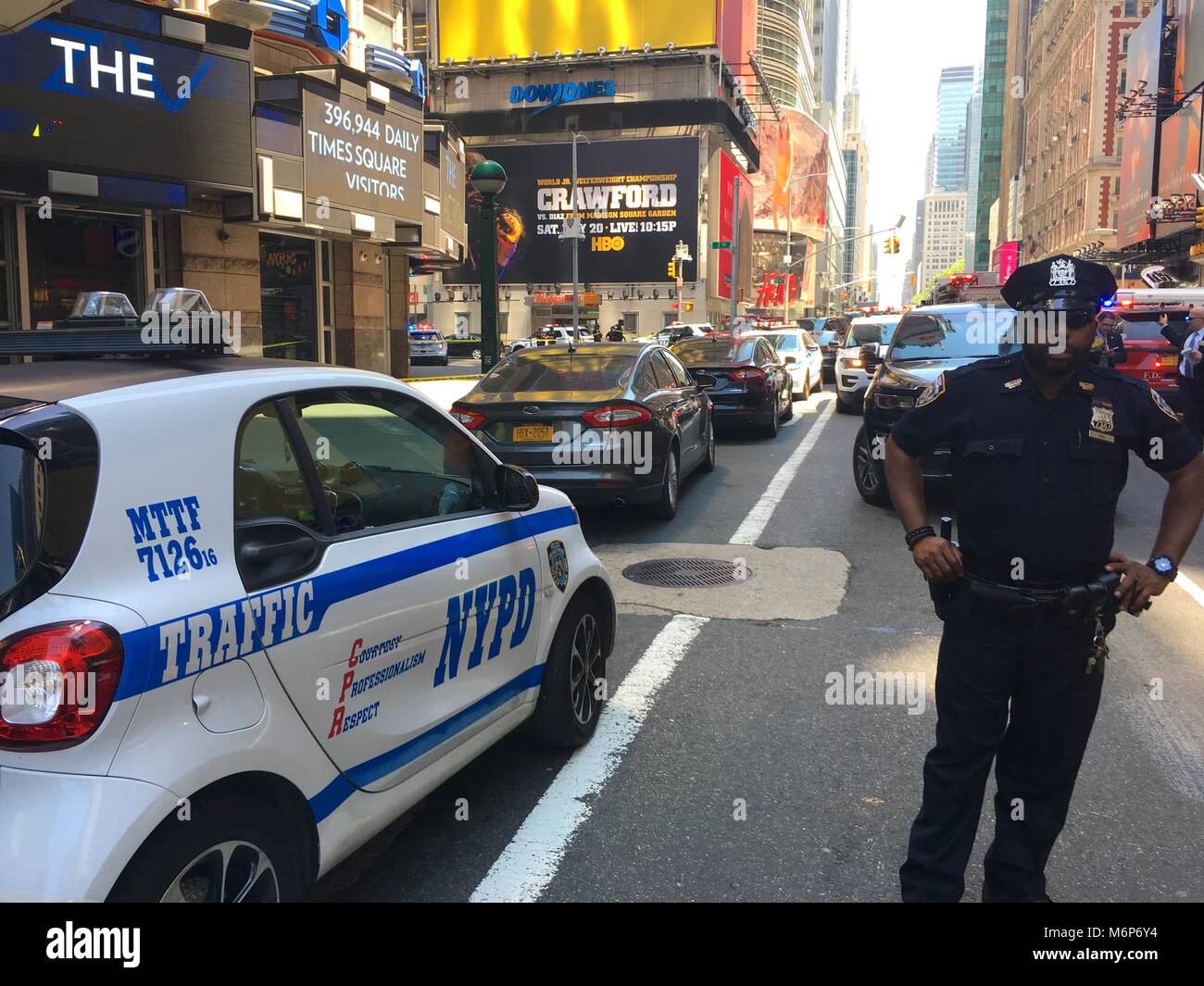 New York City - May 2017: Times Square car accident kills and injures ...