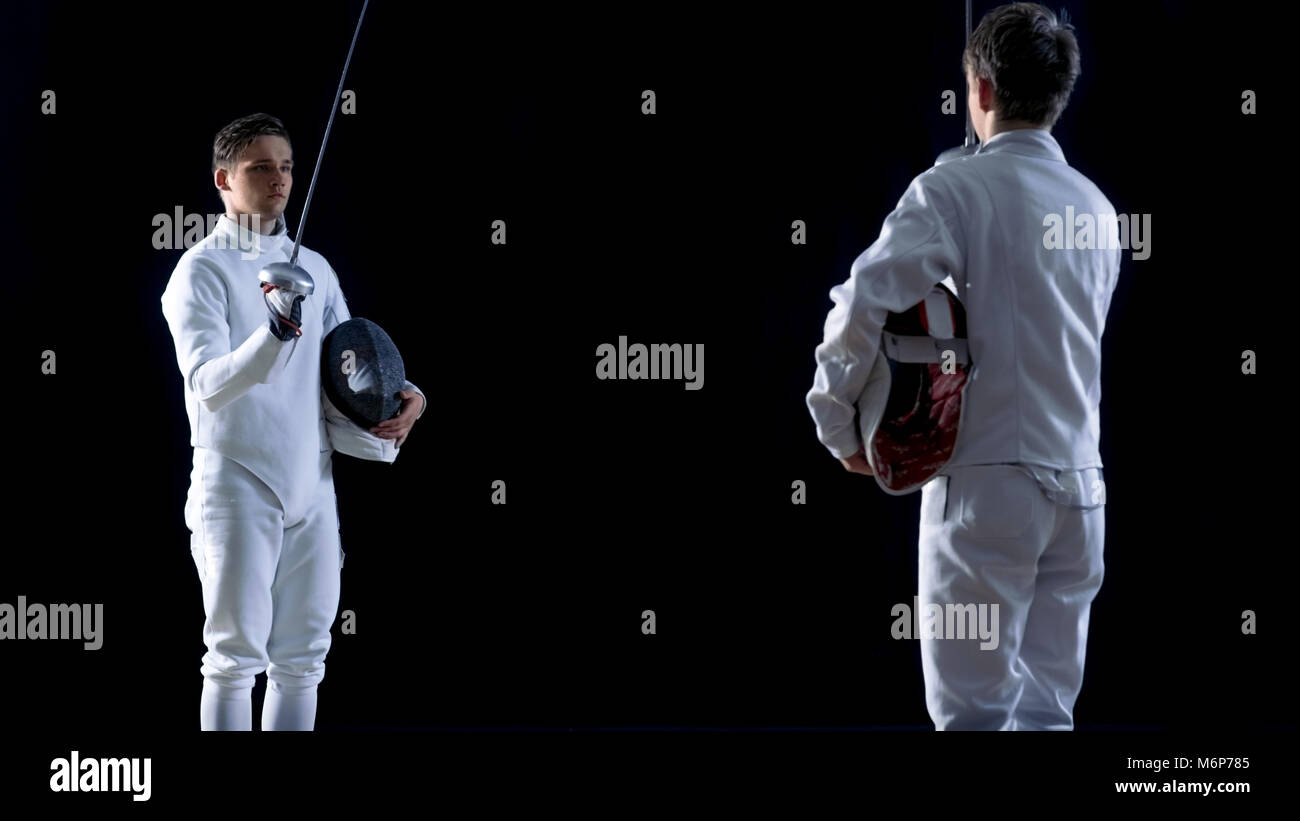 Rapier sword fight hi-res stock photography and images - Alamy