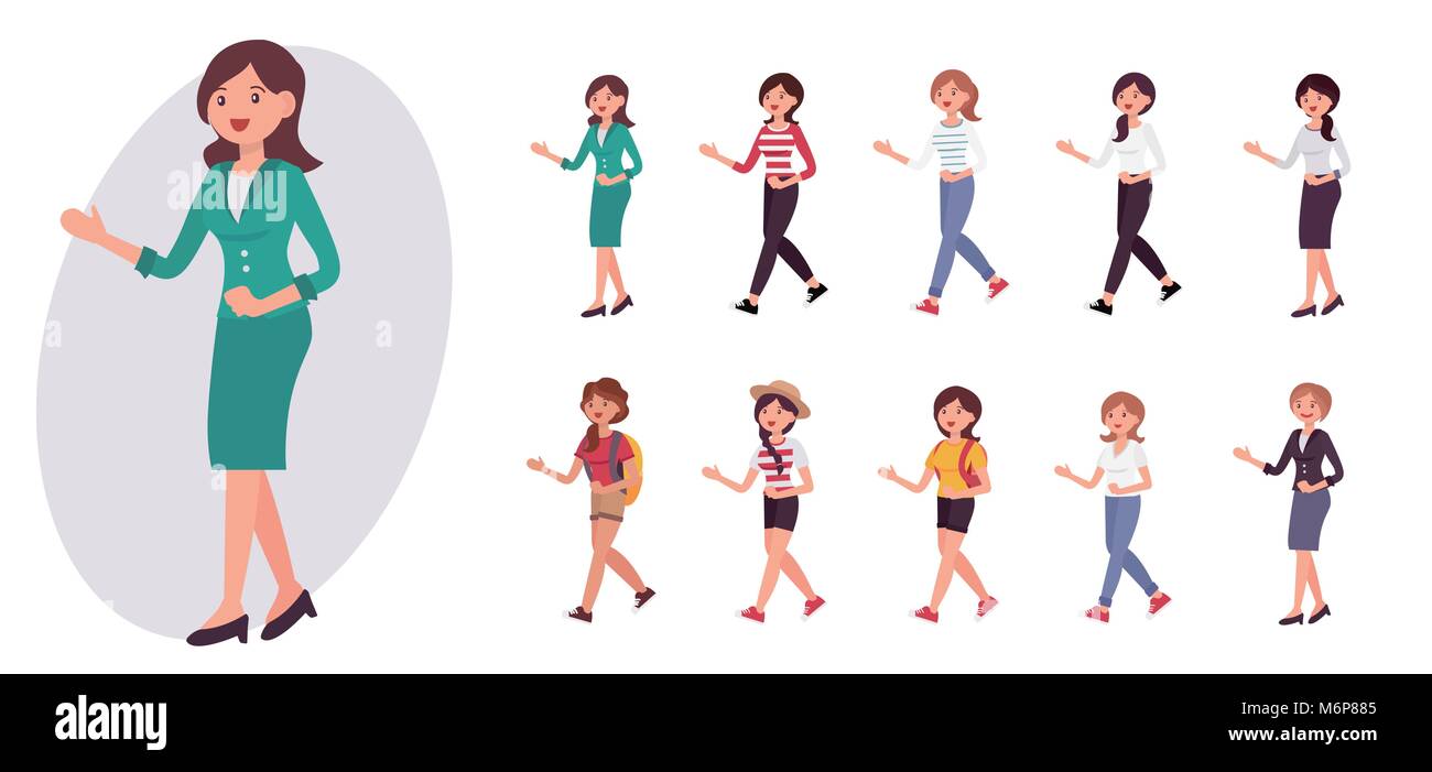 Welcome lady Stock Vector Images - Alamy