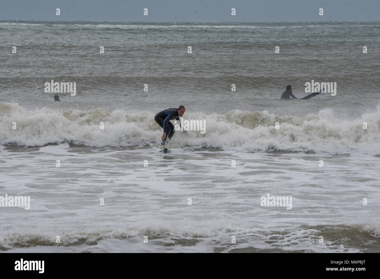 Long Island, NY - Circa 2017: Surfers flock to Long Island beaches ...