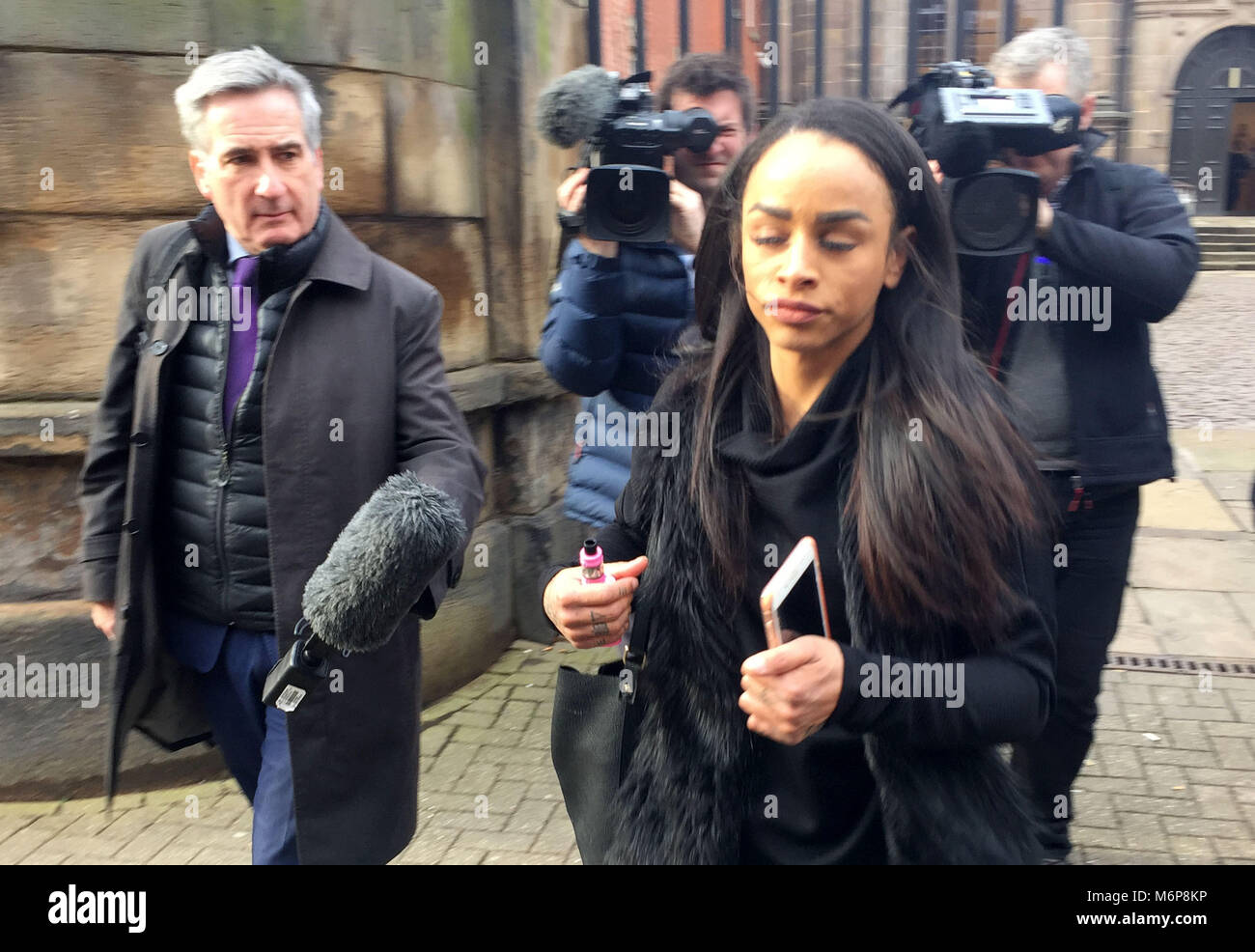 Jade Muzoka leaving Derby magistratesÕ court, after she and former ...