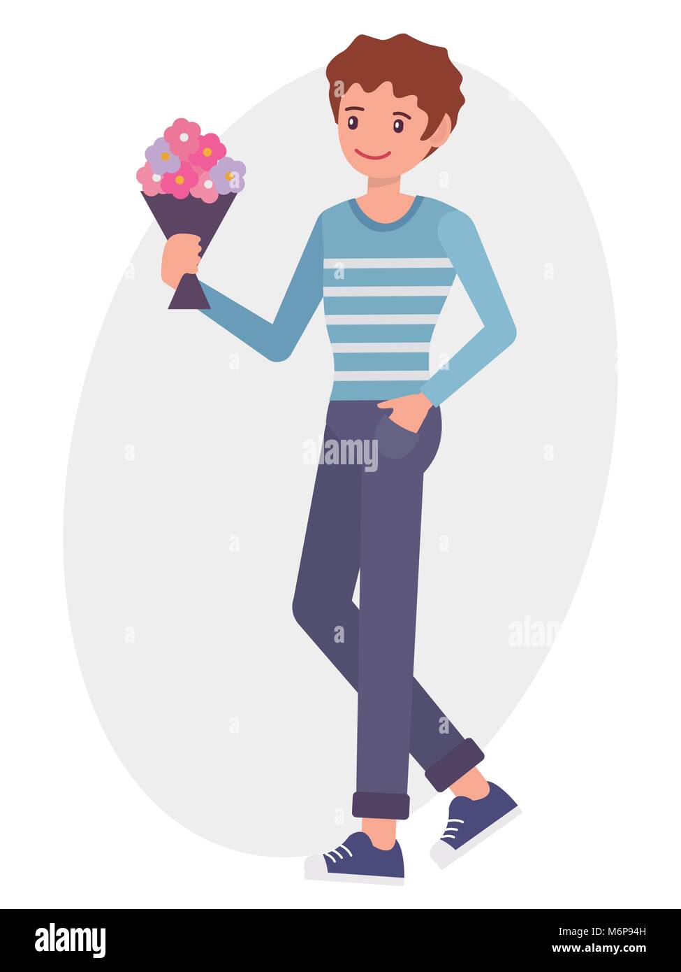 Boy wait Stock Vector Images - Alamy