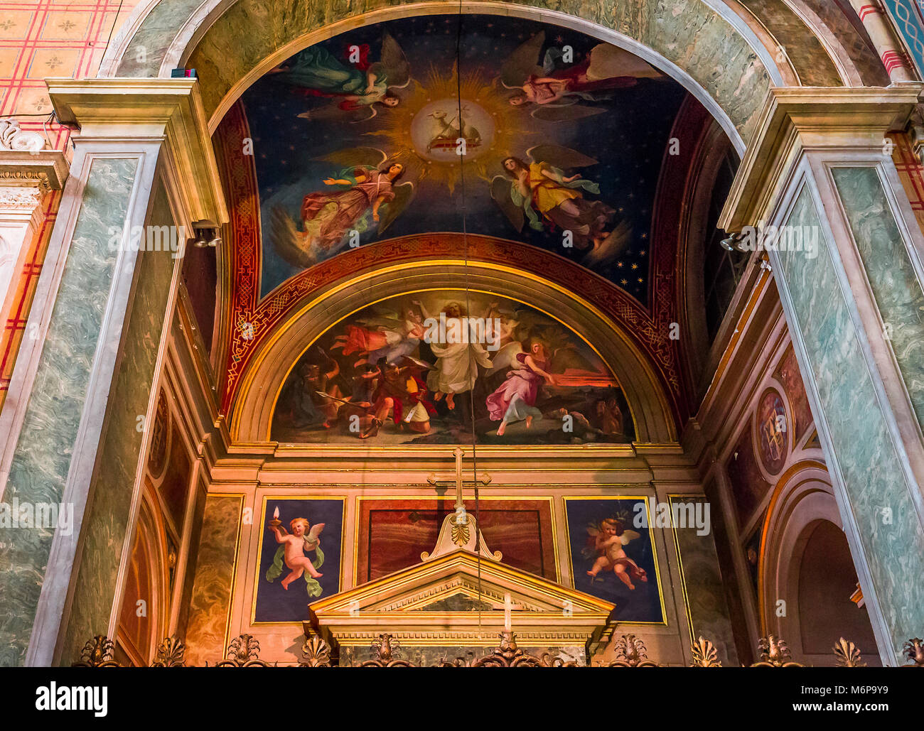 ROME, ITALY, JUNE 16, 2015 : interiors and architectural details of ...