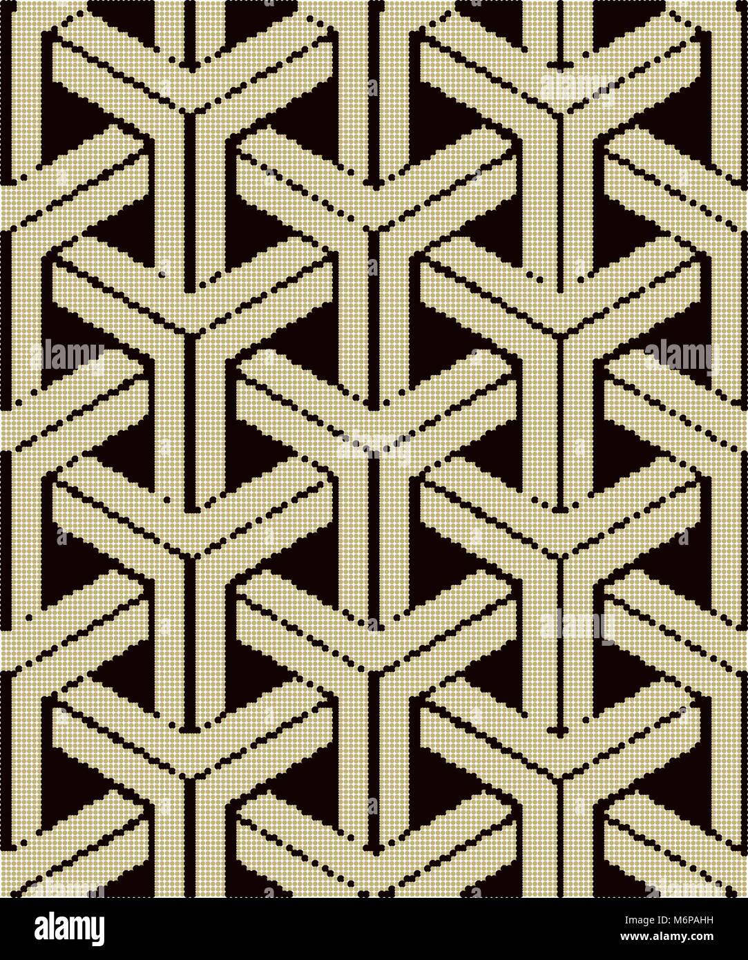 Halftone pattern cube Stock Vector Images - Alamy