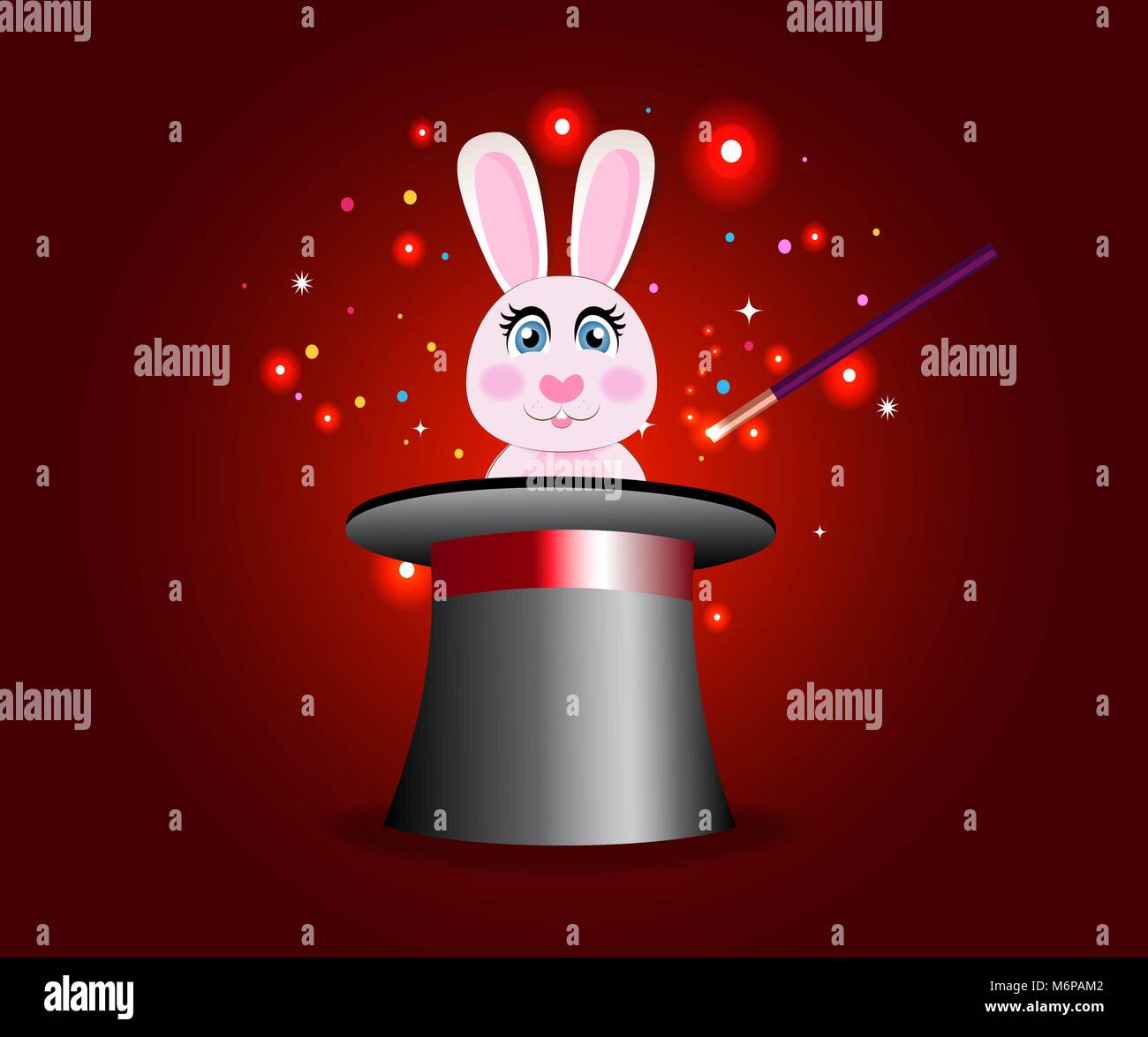 Magicians hat Stock Vector Images - Alamy